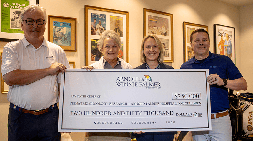 Arnold and Winnie Palmer Foundation Donates $250,000 to Orlando Health ...